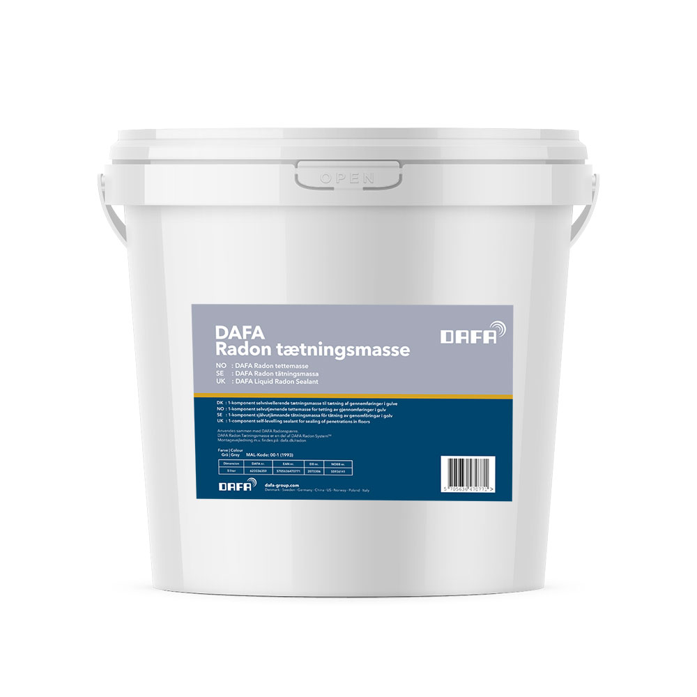 DAFA murfolie bruges som spærring mod fugt og radon