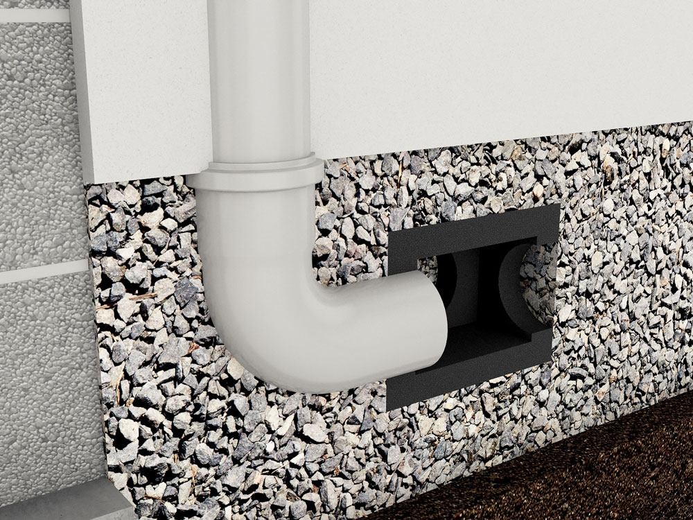 DAFA Radon System - DAFA radon sump for venting radon gas away